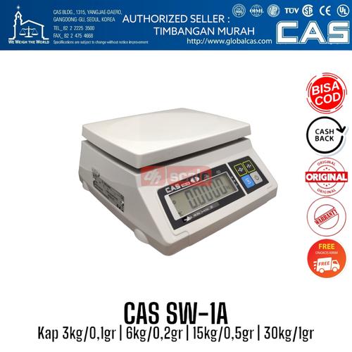 Jual Timbangan digital meja, industri CAS SW1A kap 3Kg - 30Kg - 3kg/0 ...
