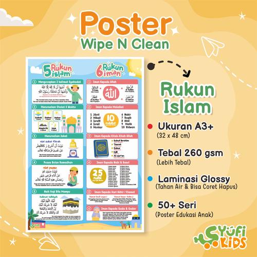 Jual Poster Edukasi Anak Belajar Rukun Islam - Kab. Sleman ...