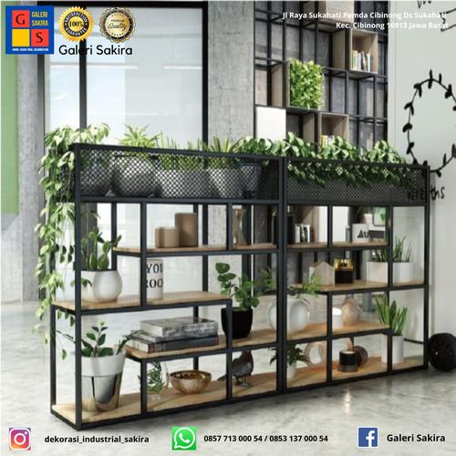 Jual Rak Partisi Industrial/rak minimalis industrial - EP style - Kab ...