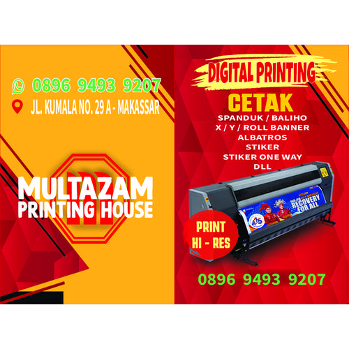 Jual CETAK SPANDUK UKURAN 5 x 3 M - Kota Makassar - Multazam Printing ...