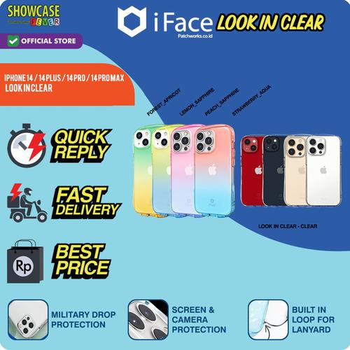 Promo iFace iPhone 14 Plus Look in Casing Slim Armor Military Drop ...