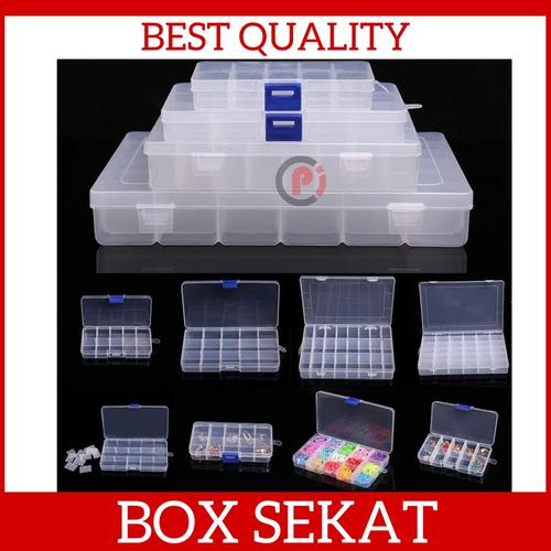 Jual Kotak Penyimpanan Komponen IC SMD Sparepart Box 5 10 15 24 Slot ...