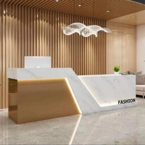 Jual promo + free ongkir!!! Meja resepsionis kantor/ meja cashier desk ...