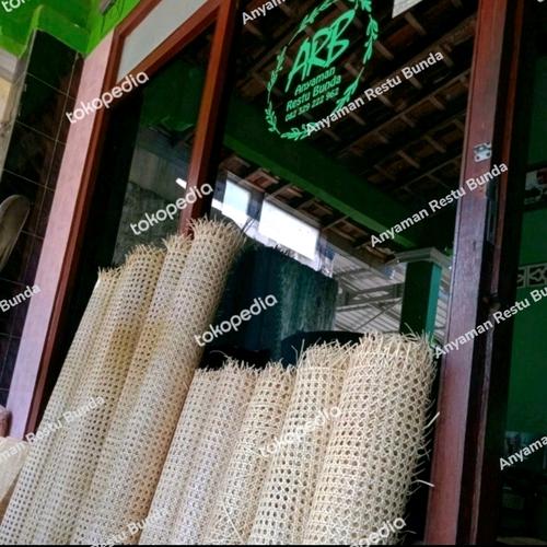 Jual anyaman rotan lembaran / kembang tanjung / webbing rotan 70x410 ...