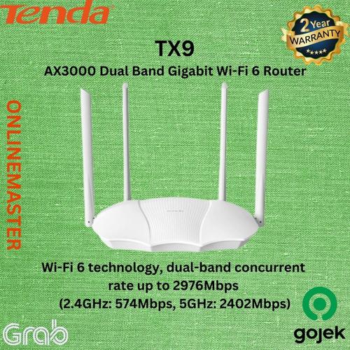 Jual Tenda TX9 AX3000 Dual Band Gigabit Wi-Fi 6 Router - Jakarta Pusat ...