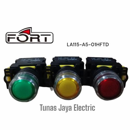 Jual Push Button 22mm LA115-A5-10HFTD (Push Lock - Release) with LED ...