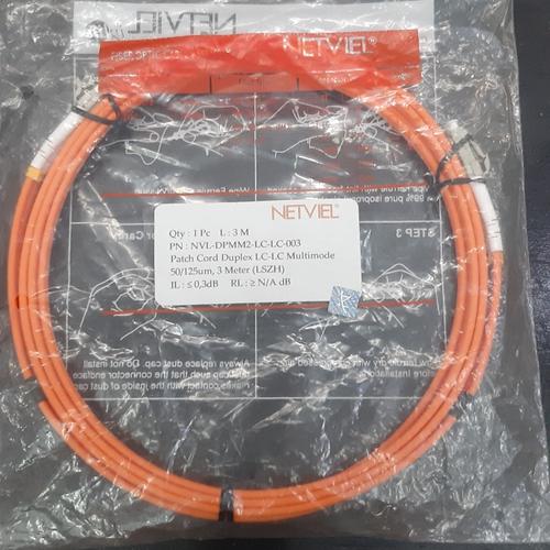 Jual Netviel FO Patch Cord LC LC 3M MM 50/125UM Duplex multimode LC LC ...