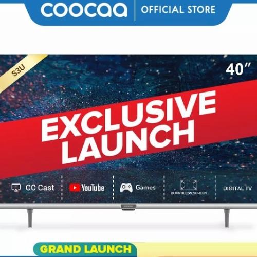 Jual COOCAA 40S3U 40 INCH SMART LED TV DIGITAL BEZEL LESS 40S3 U SMART ...