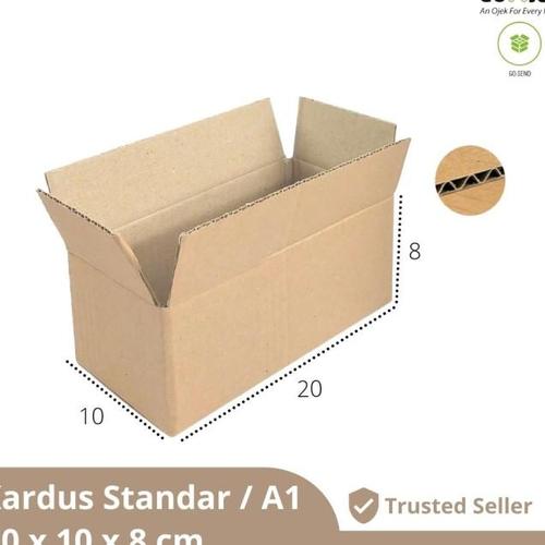 Jual kardus/kotak/karton/box polos 20x10x8 cm murah baru packing ...