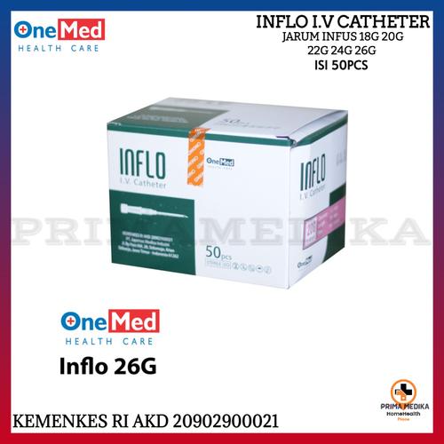 Jual Jarum Inflo IV Chatheter Onemed 18G / 20G / 22G / 24G - 18G Plus ...