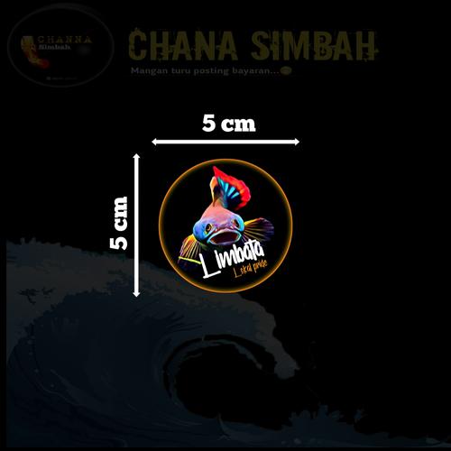 Jual STICKER AQURIUM IKAN CHANNA | SNAKEHEAD FISH - Chana limbata ...