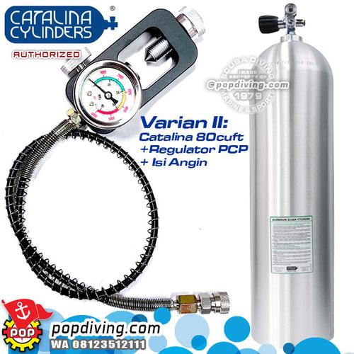 Jual CATALINA 80cuft Tabung Selam Scuba Diving Dive Tank Regulator PCP ...