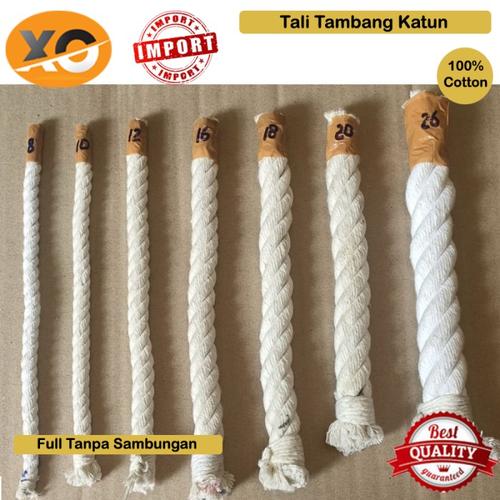 Jual Tali Tambang Kain 5mm 6mm 8mm 10mm 12mm 14mm Tali Katun Kuralon ...