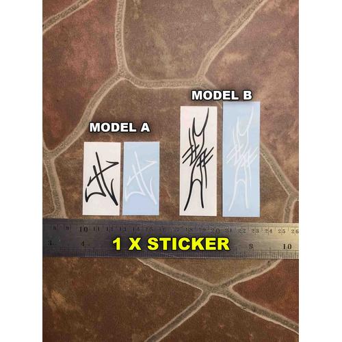 Jual James Hetfield JH Signed Sticker Signature Autograph Logo ...