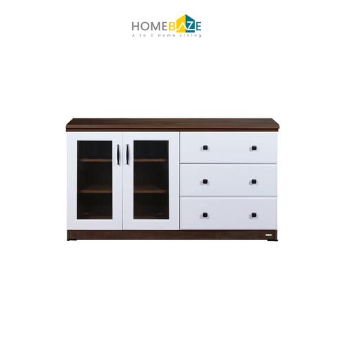 Jual Lemari Hias dengan Drawer Minimalis Sonoma Oak Light - Lemari ...
