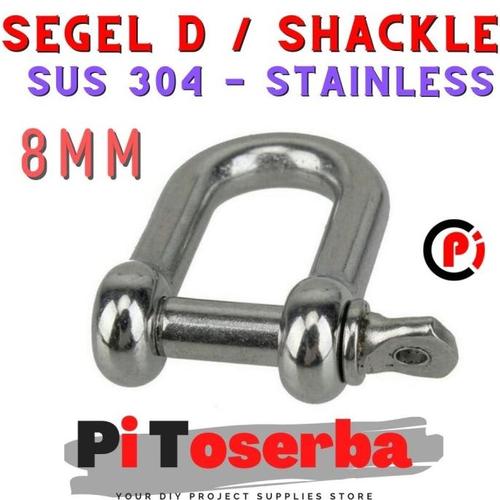 Jual Segel D 8mm M8 SUS304 Stainless SHACKLE CLAMP SAMBUNGAN RANTAI ...