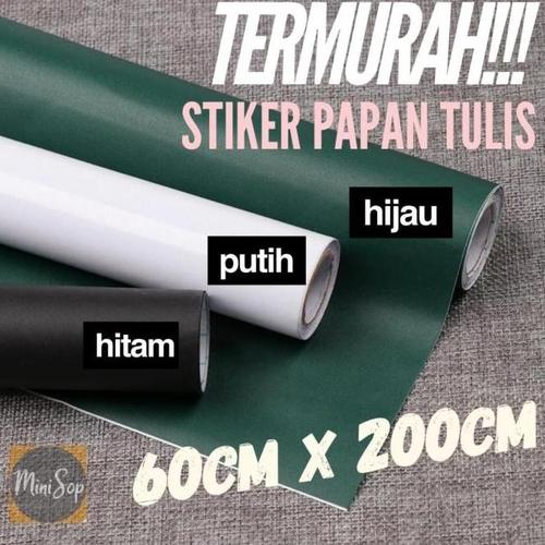 Jual STIKER PAPAN TULIS WHITEBOARD BLACKBOARD KAPUR STICKER 60X200CM ...
