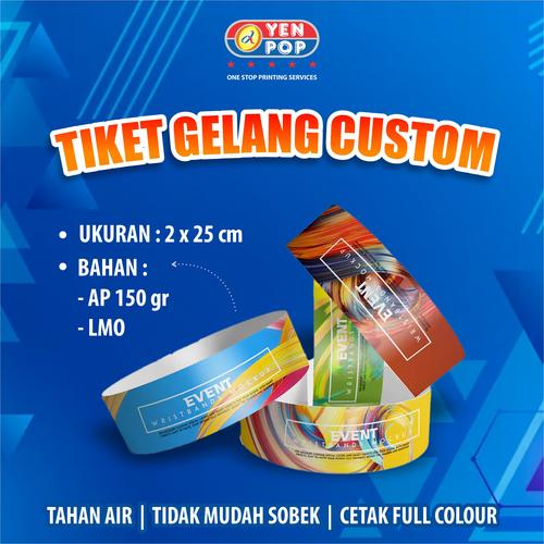 Jual Gelang Tiket Event (Custom desain dan Anti Air) - AP 150, 2X25 ...