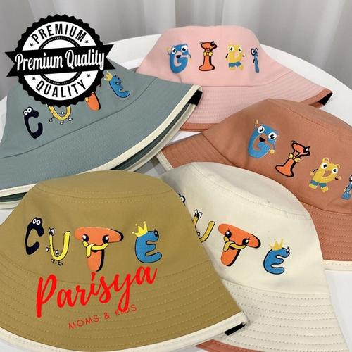 Jual Topi Bucket Anak dan Balita Motif CUTE GIRL List Pastel Color ...