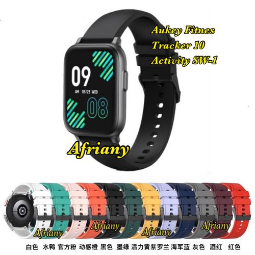Jual Strap Aukey Fitnes Tracker 10 Activity SW-1 Rubber Tali Jam Tangan ...