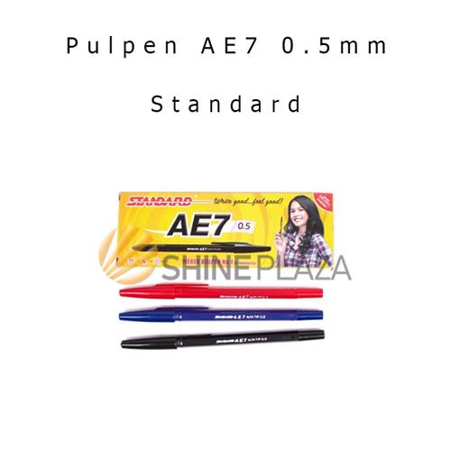 Jual Pulpen Standard AE7 0.5mm - Bolpen Pena Pen Semi Gel AE-7 0,5 mm ...