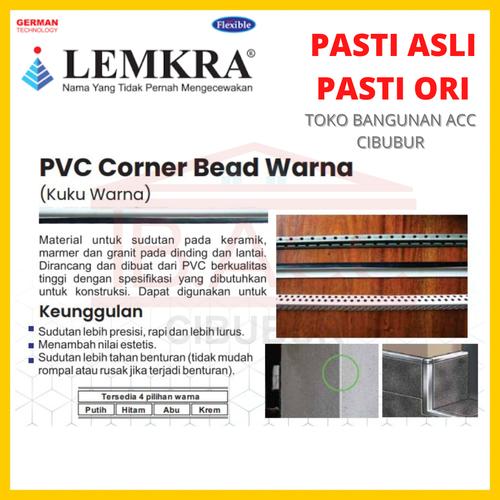 Jual LIST PVC TANGGA TEMBOK EDGING TANGGA TEMBOK WARNA PUTIH - PLASTIK ...