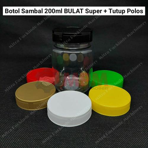 Promo Botol sambal / Botol sambel / Toples Sambel 200ml BULAT SUPER ...