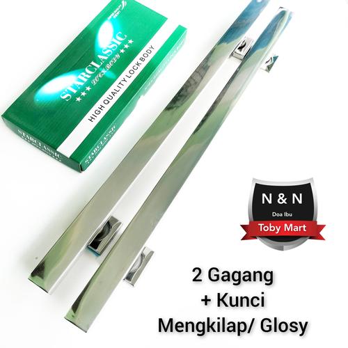 Jual SATU SET kunci // 60CM HANDLE PINTU RUMAH STAINLESS - Doff, 60cm ...