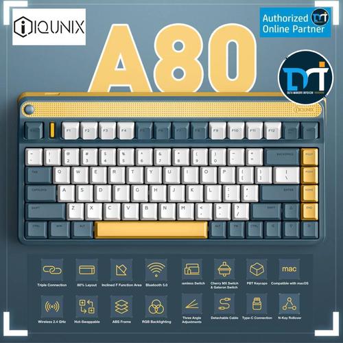 Promo IQUNIX A80 Explorer - Compact 80% Layout Wireless Mechanical ...