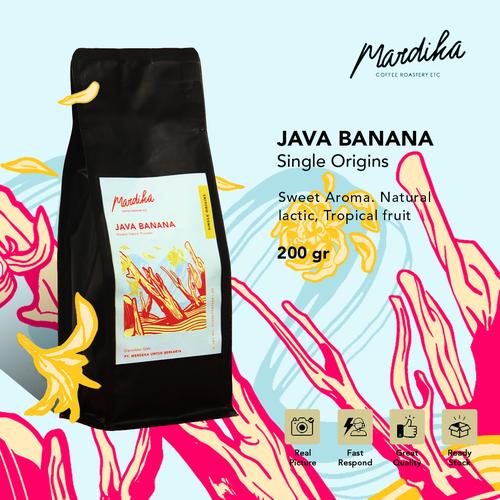 Promo JAVA BANANA (200g) Biji Kopi Single Origin - Mardika Coffee - Halus/Fine - Kota Bogor ...
