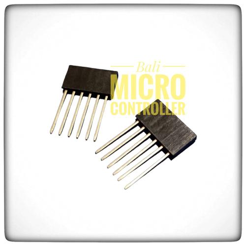 Jual Stackable Header 6 Pin Arduino 6P Single Female 10mm - Kota ...
