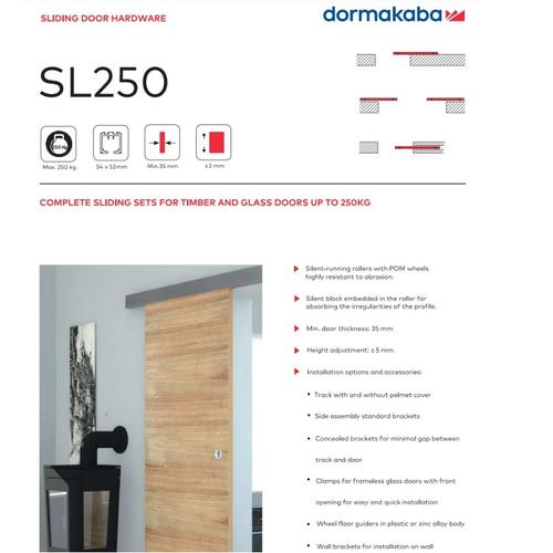 Jual Dorma SL 250 Sliding Manual Track 5 Meter Pintu Kayu / Aluminium ...