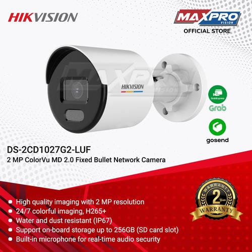 Jual DS-2CD1027G2-LUF - HIKVISION IP CAMERA 2MP COLORVU BULLET AUDIO - Jakarta Barat - Maxpro ...