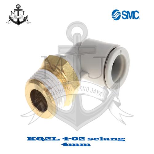 Jual fitting elbow SMC KQ2L 4-02 selang 4mm Drat 1/4" - Jakarta Barat ...