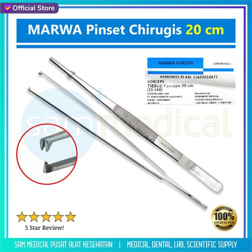 Jual MARWA Pinset Chirugis / Tissue Forceps 20cm - Kota Bandung - SAM ...