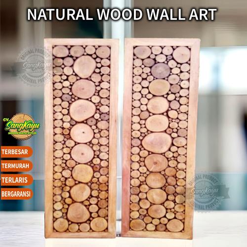 Jual WOOD WALL ART 30X100 CM HIASAN DINDING KAYU WALLPAPER BKN WALL ...