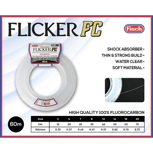 Jual SENAR LEADER FLICKER 100% FLUOROCARBON - Panjang 60 meter - 50 lbs ...