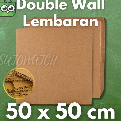 Jual cardboard dw [50x50] / kardus karton / dus lembaran polos double ...