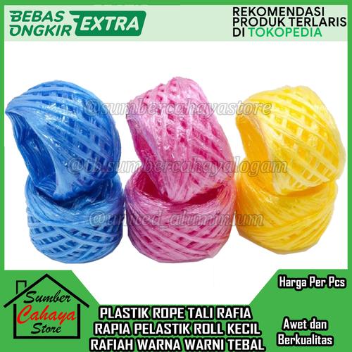 Jual Tali Plastik Rafia Pelastik Rapia Rafiah Rapiah Roll Warna ...