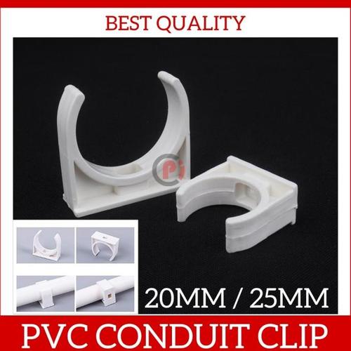 Jual PCV Conduit Clip Klem Klip Pipa Listrik Ukuran 20mm 25mm Per Pack ...