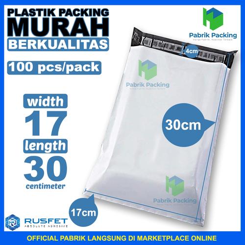 Jual Polymailer Ekonomis / Plastik Packing Online Putih 17x30 / Pack ...