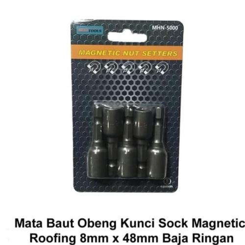 Jual Mata baut roofing 8mm x 48mm Magnetic setter baja ringan ( isi 5pc ...