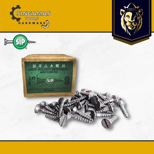 Promo SIP Sekrup Kayu 1/2" x 3mm - Bright Mild Steel Wood Screws - per ...