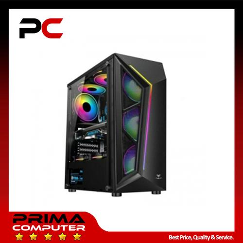 Jual Casing Gaming Power Up Raptor 1656 Led Strip RGB + 3 FAN Casing ...