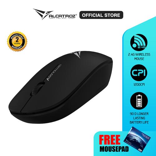 Promo Mouse Wireless Alcatroz Airmouse V | 1200 CPI | Ergonomic Design ...