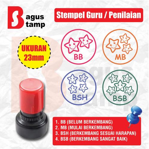 Jual Stempel Guru Penilaian PAUD Teacher Stamp Rewards SD TK Anak - BSB, Hitam - Jakarta Pusat ...