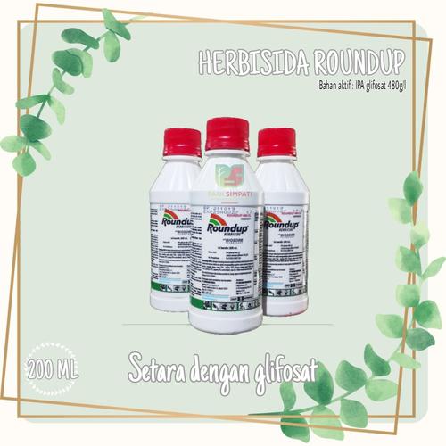 Jual HERBISIDA ROUNDUP OBAT PEMBASMI RUMPUT LIAR 200ML - plus bubble ...