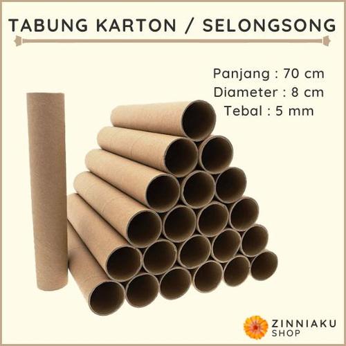 Jual tabung karton / selongsong / paper core tube - panjang 70 cm ...