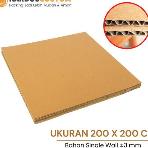 Jual kardus lembaran 200 cm bahan double wall custom ukuran karton ...