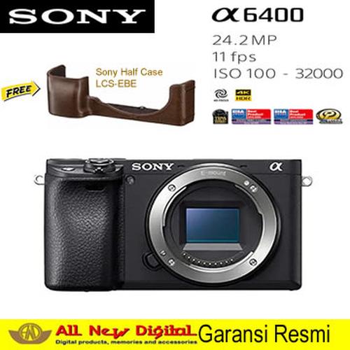 Promo Sony Alpha ILCE-6400 Body (A6400) - A6400+Half Case - Jakarta ...